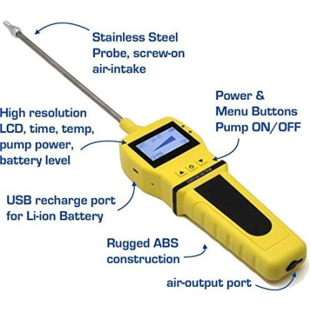 FORENSICS DETECTORS FD Monitor H2S + Bomba con Sonda por Forensics